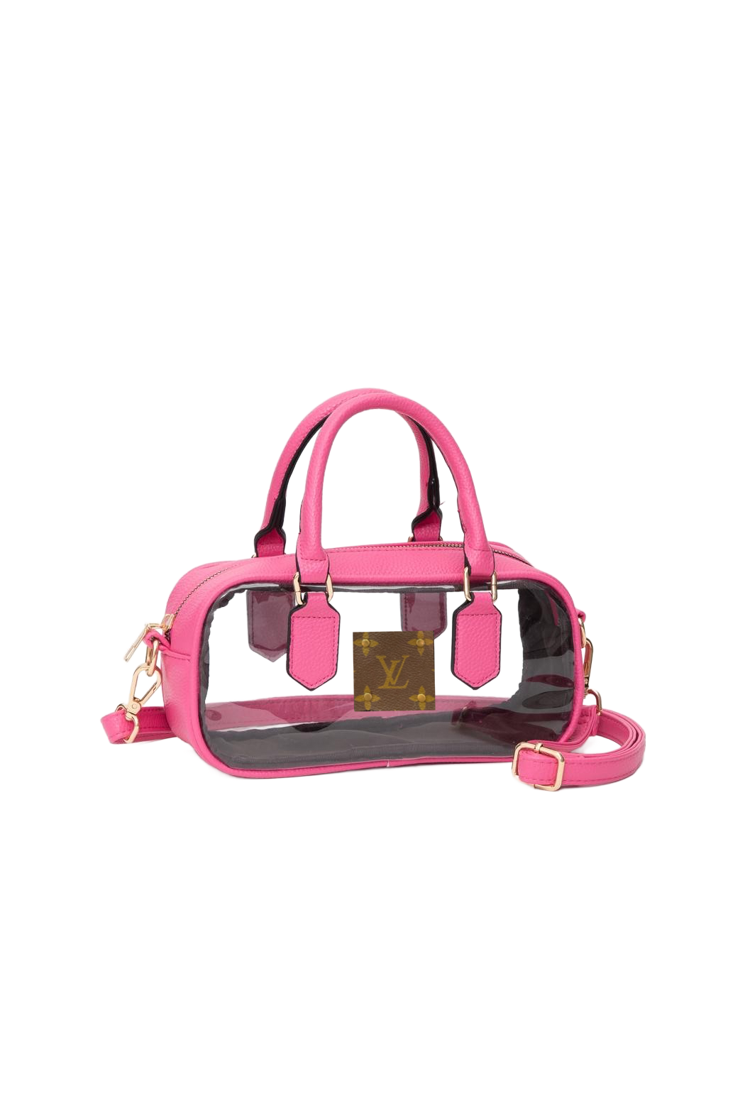 Upcycled Transparent Satchel Crossbody Bag